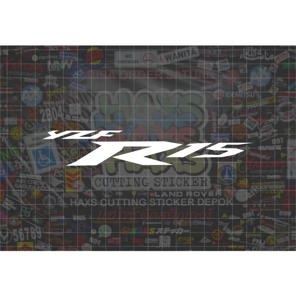 Cutting Sticker Yamaha YZF R15 Size 15cm | Shopee Philippines