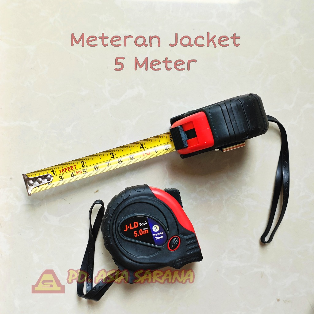 Builder's Meter 5m Meter Lock Jacket JLD Steel Measuring Tape Building ...
