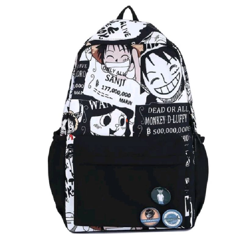 On PIECE BACKPACK- ANIME Cartoon School Bag- Girl Boy BACKPACK ...