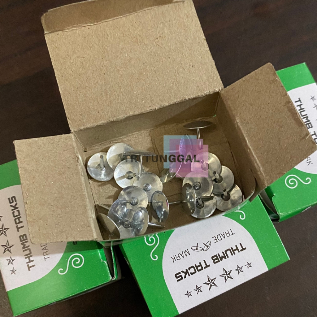 PERALATAN Pines Thumbtacks 1 Box Thumb Tacks Thumbtacks Strong Steel ...