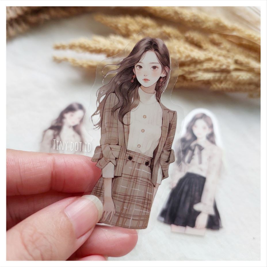 Deco Sticker - Soft Aesthetic Girl Vibe and PET Sticker (10 pcs ...