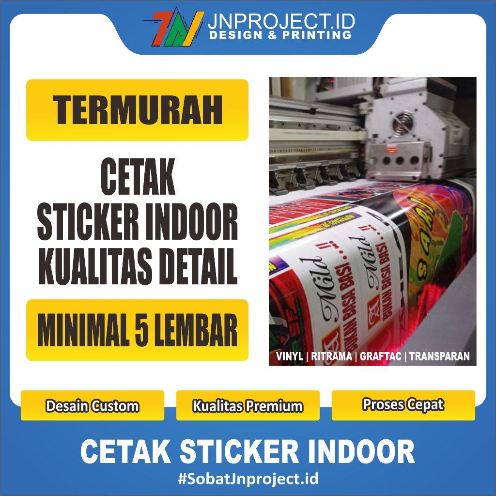 Print STICKER GRAFTAC RITRAMA VINYL CAMEL/INDOOR Meter/CUSTOM STICKER ...
