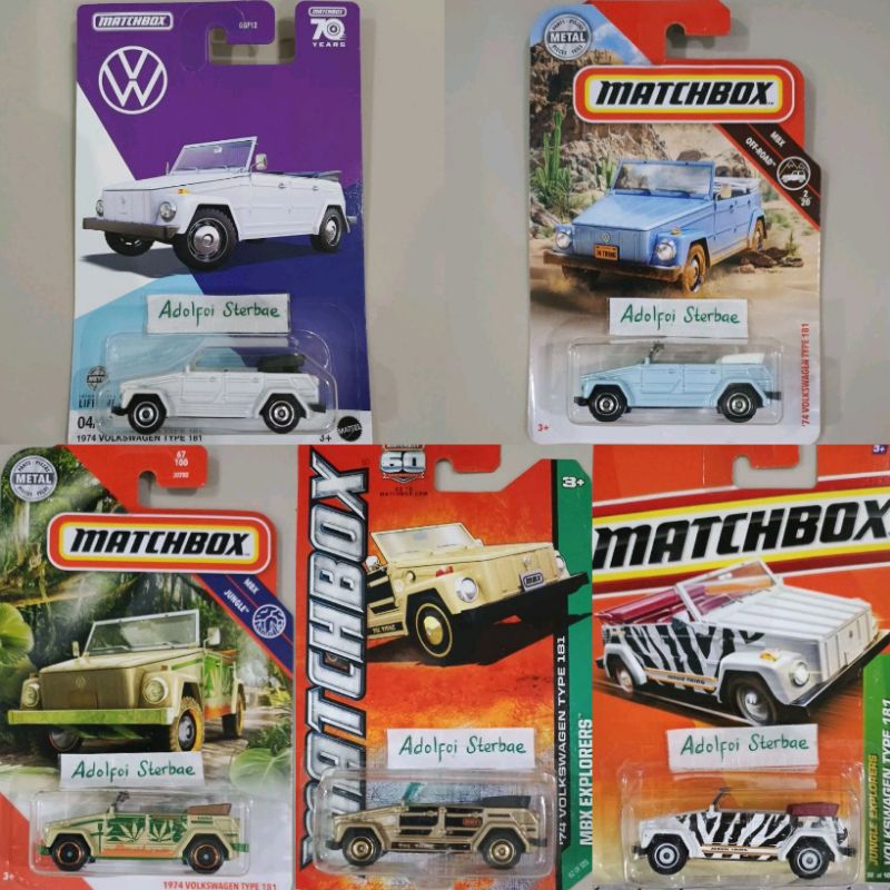 Matchbox '74 1974 Volkswagen type 181 mbx jungle mbx jungle explorers ...