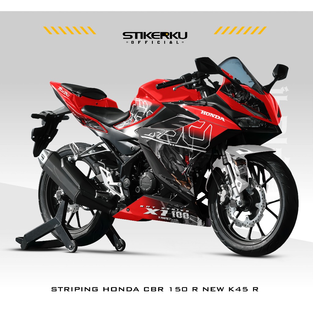 STRIPING CBR150R K45R / MOTIF 19 / CBR 150R / STICKER / MOTORCYCLE ...