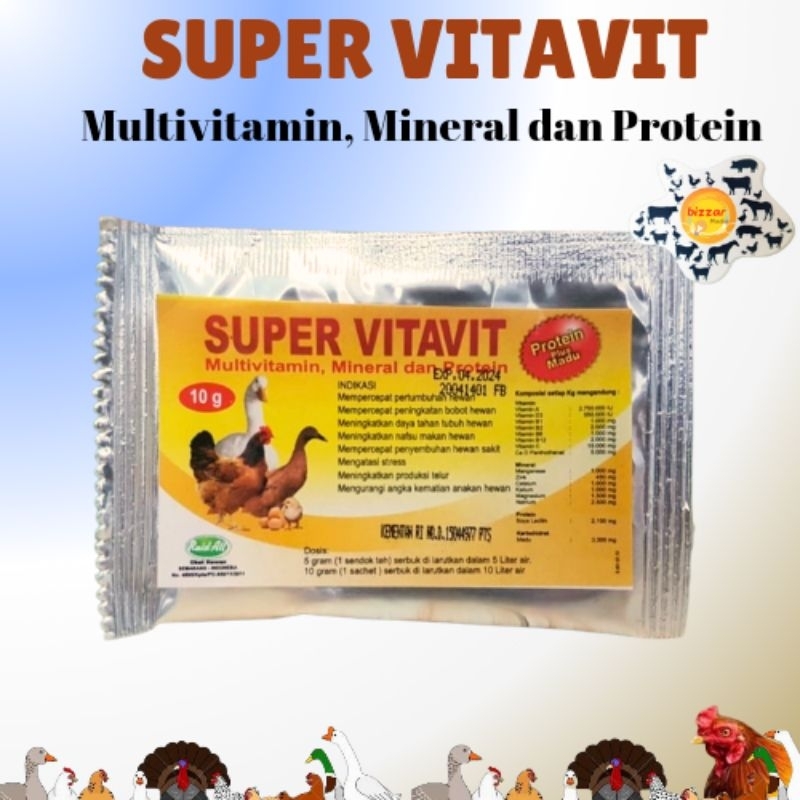 Super VITAVIT MULTIVITAMIN MINERAL PROTEIN Chicken Duck Poultry ...