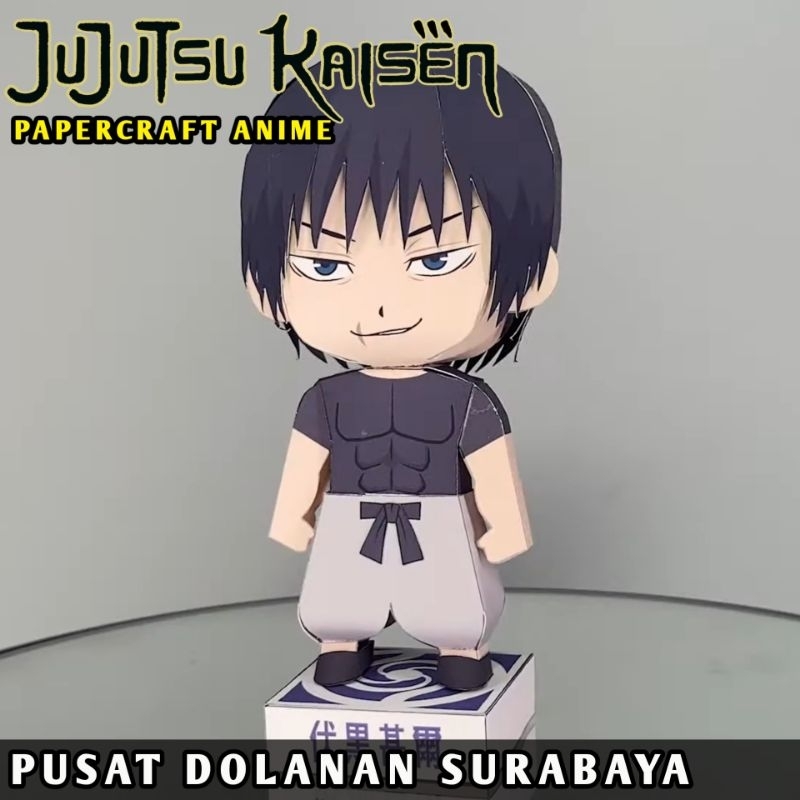 Papercraf DIY mini figure anime jujutsu kaisen Toji Fushiguro | Shopee ...