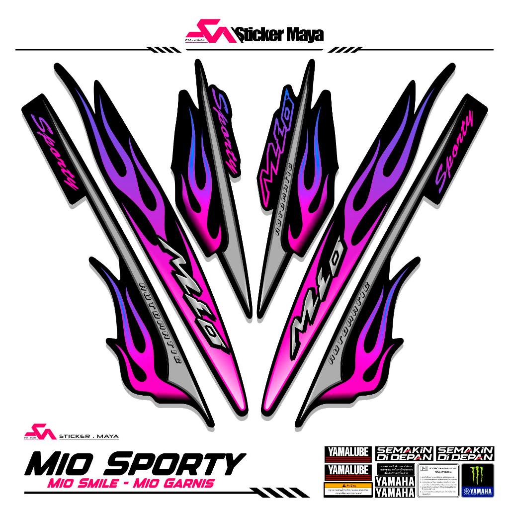 Mio SPORTY STRIPING MULK MOTIF 14 / MIO SMILE STICKER / URBAN STICKER ...