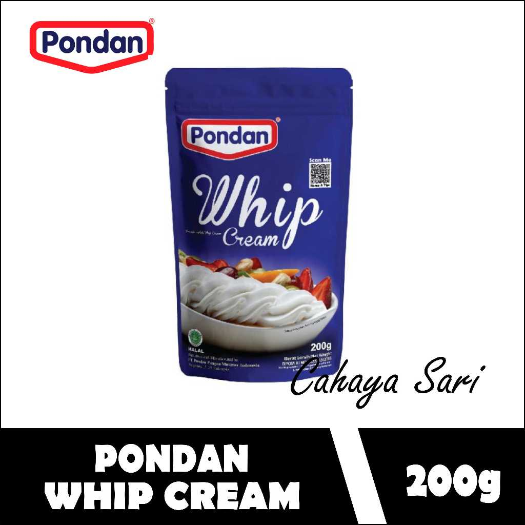 Pondan Whip Cream Powder - Whipcream - Whipped Cream Powder 200gr ...