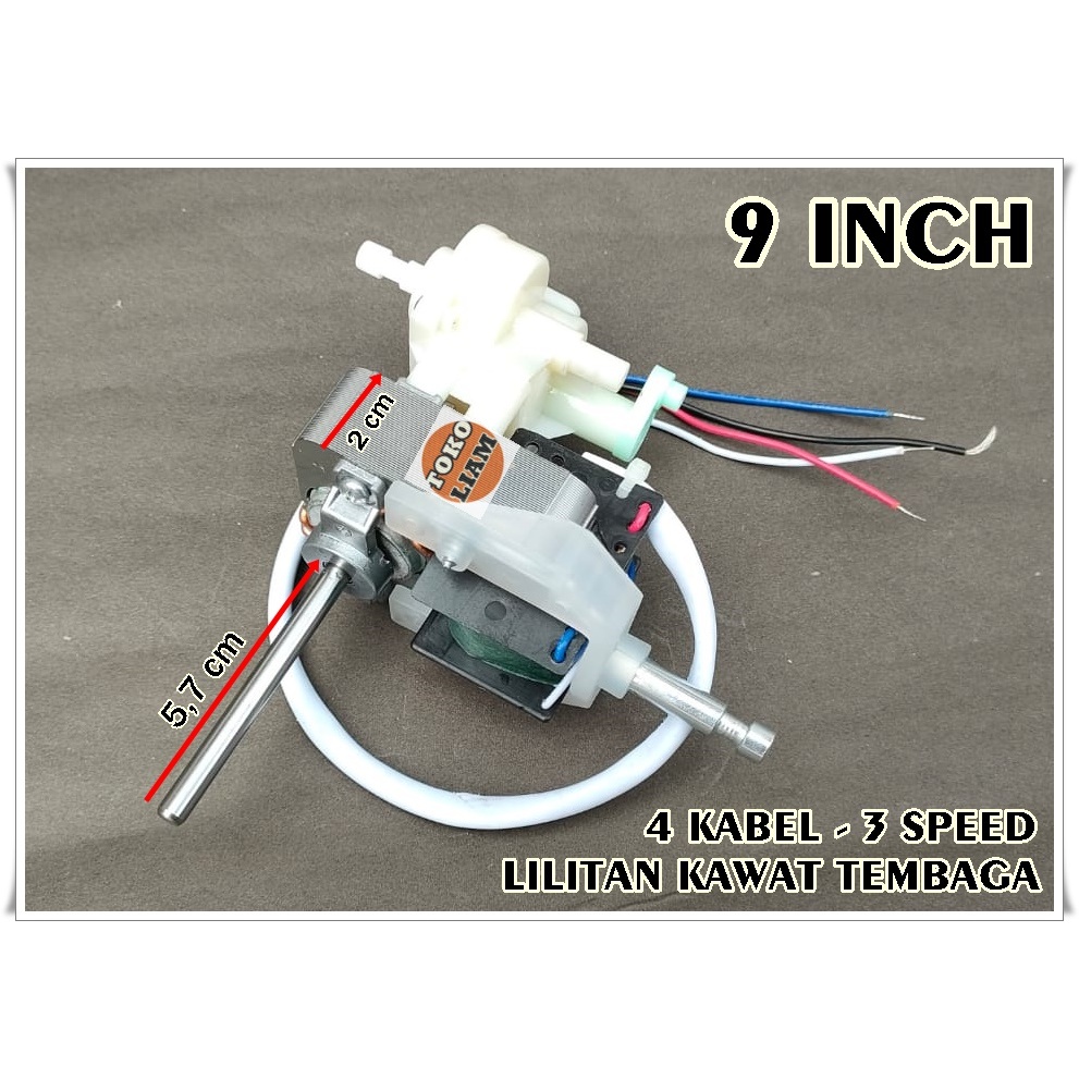 9 INCH Table Fan Dynamo | 4 Wires 3 SPEED | Copper Coil | Shopee ...