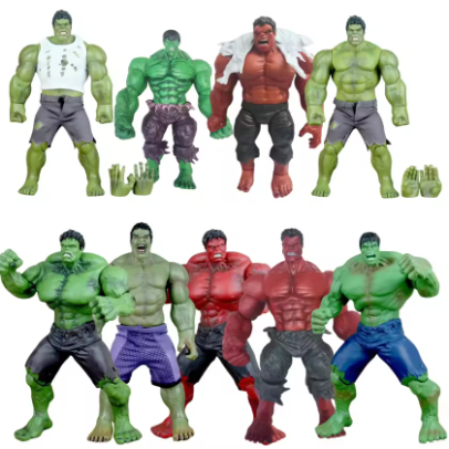HIJAU MERAH Super Hero Avengers Hulk PVC Action Figure Toy 25Cm Red ...