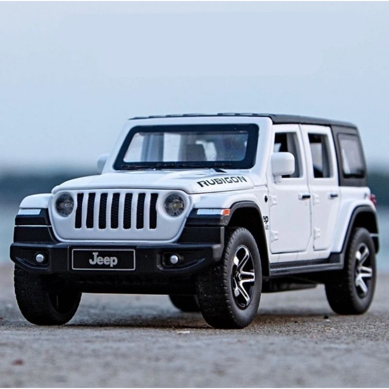 Diecast Jeep Wrangler Rubicon Miniature Die-cast Car, 1:32 Scale ...