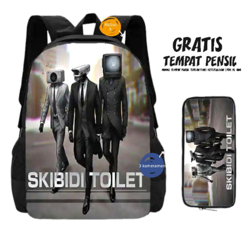 Skibidi TOILET Backpack Kindergarten Elementary School Character Games ...