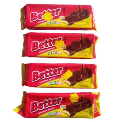Better Sandwich Biscuit 100 gr (1 Pack contains 4 Packs) | Shopee ...