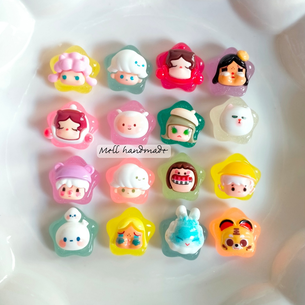 Resin Clay Star Pop Mart Pop Bean Skull Panda Dimo GID | Shopee Philippines