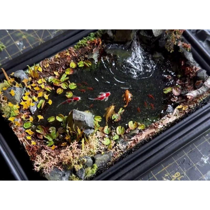 Miniature koi fish for fish pond model / diorama | Shopee Philippines