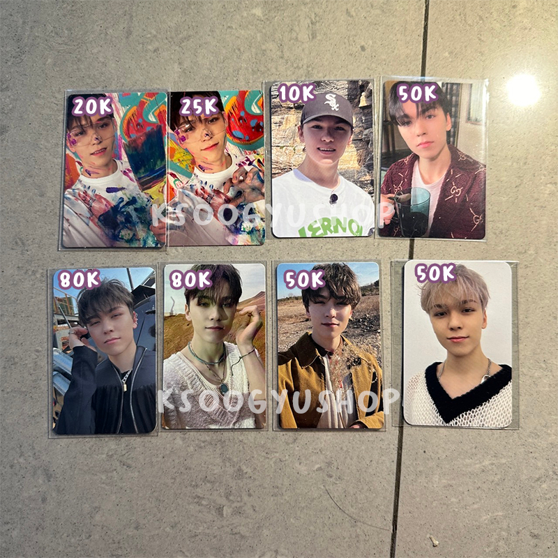 SVT SEVENTEEN Official PC Photocard Album Vernon Carver Carat Ver FTS FML Face The Sun Weverse ...