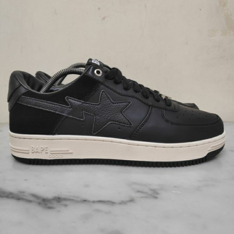 Bape STA GOOSE LOW LEATHER SUEDE BLACK Sneakers Shoes - 44 (28Cm ...