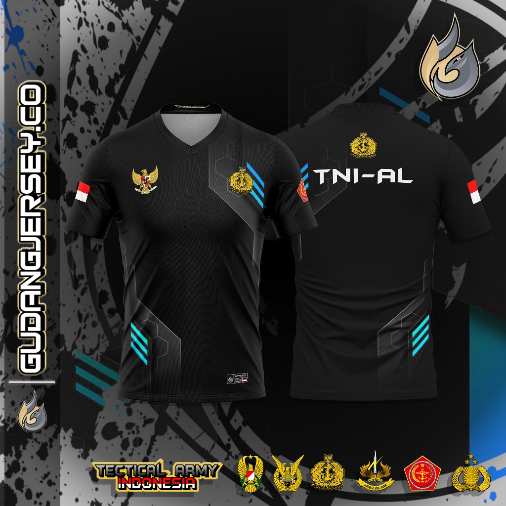 Jersey TNI AD/TNI AL/TNI AU/POLRI FREE CUSTOM LOGO | Shopee Philippines