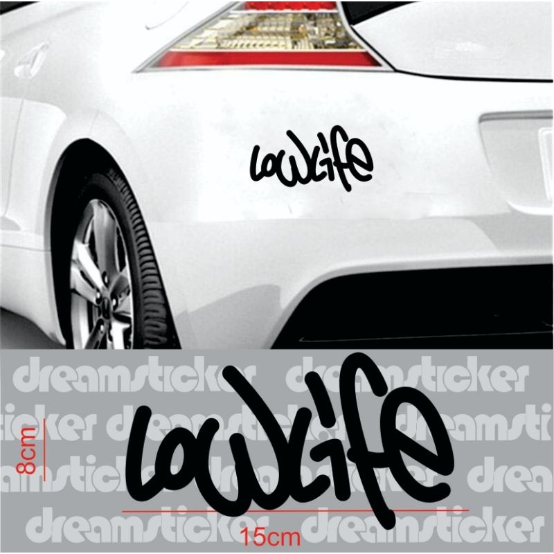 Cutting Sticker Lowlife JDM Sticker | Shopee Philippines