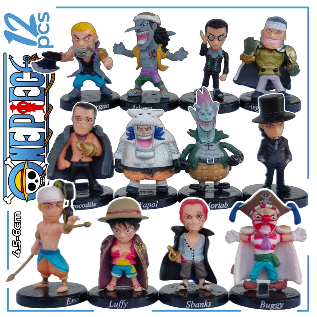 Action Figure Mini ONE PIECE set Of 12pcs - Miniature Cake Topper Toy ...