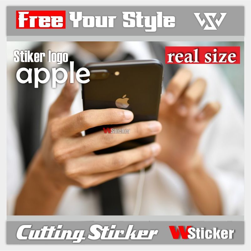 ORIGINAL SIZE I PHONE LOGO STICKER | Shopee Philippines