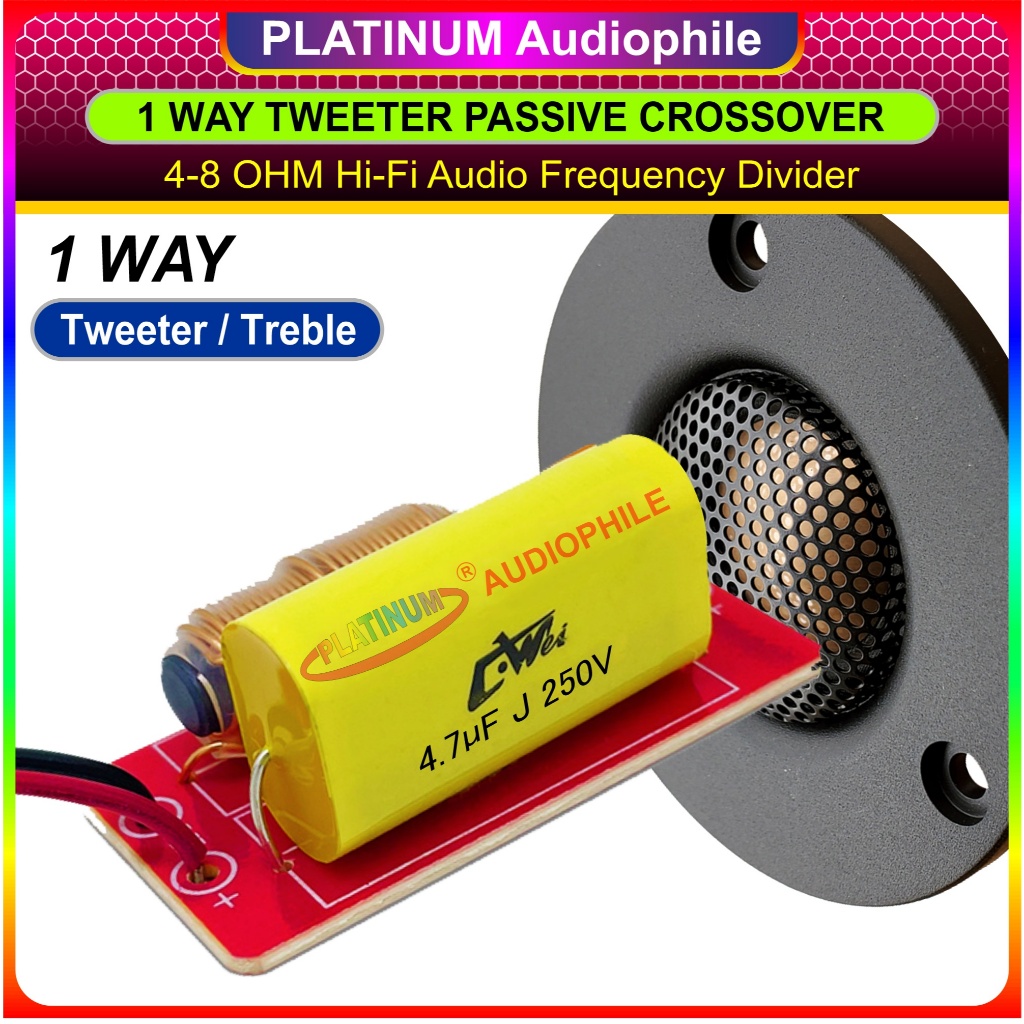Passive Crossover 1 Way Treble Tweeter Passive Speaker Crosover WEAH-T3 ...