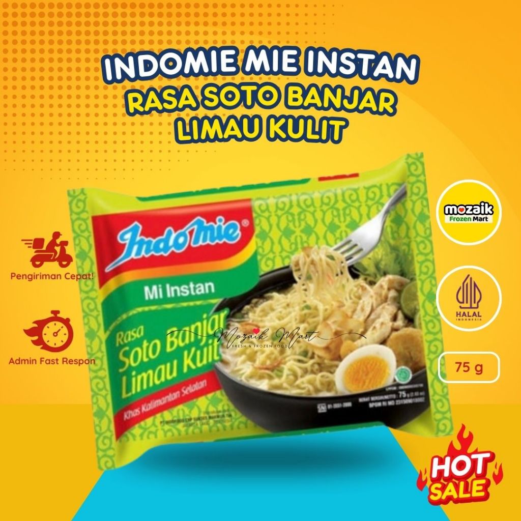 Indomie Mie Soup Soto Banjar Lime Skin Frozen Mart Frozen Food ...
