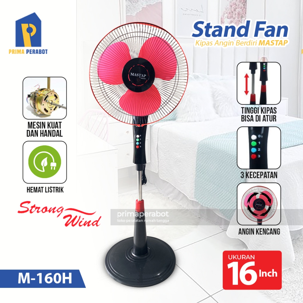 Stand Fan 16 inch Stand Fan 16" Mastap Sogo M-160 H | Shopee Philippines