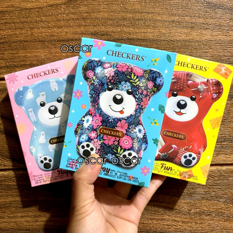 Checkers Milk Compound Chocolate 50g box HAPPY BEAR | Shopee Philippines