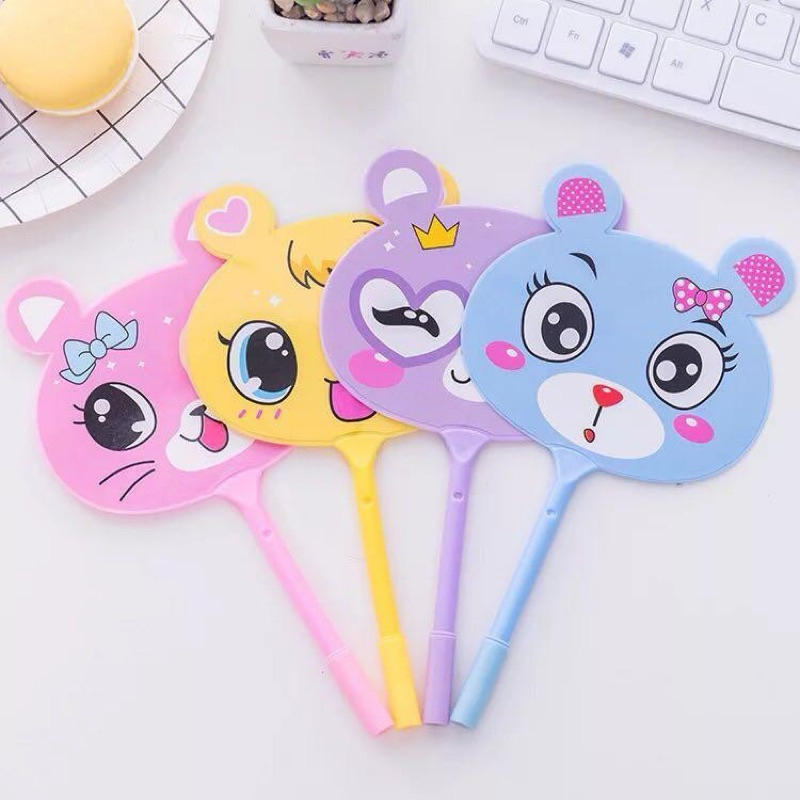 12 PCS Cute and Cute Cartoon Fan Pens Fan Pens Fan/Japanese and South ...