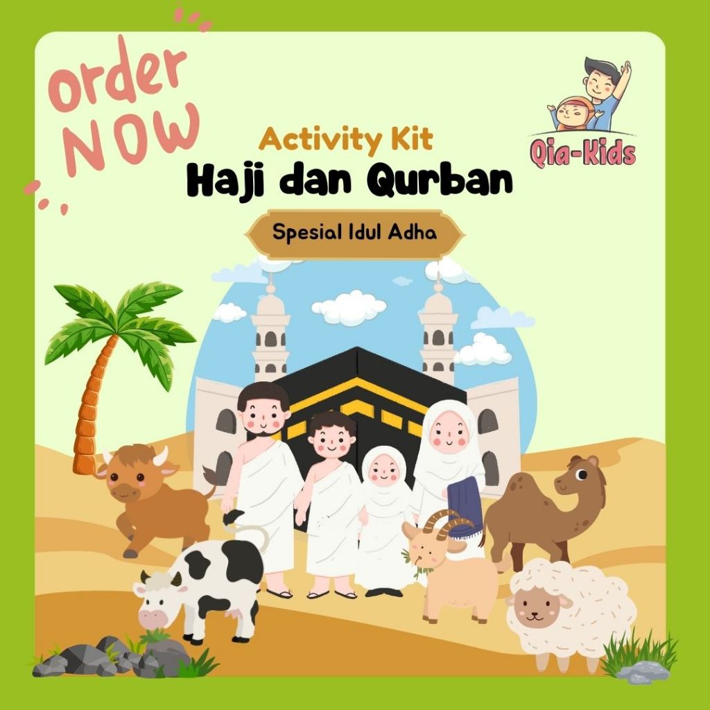 Activity Kit workbook worksheet Hajj & Qurban Special Eid Adha Qiakids ...