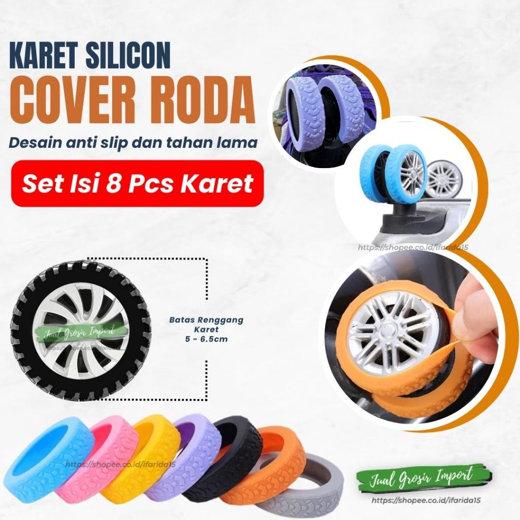 Anti Slip Wheel Suitcase Silicone Rubber Protector Suitcase Tire ...
