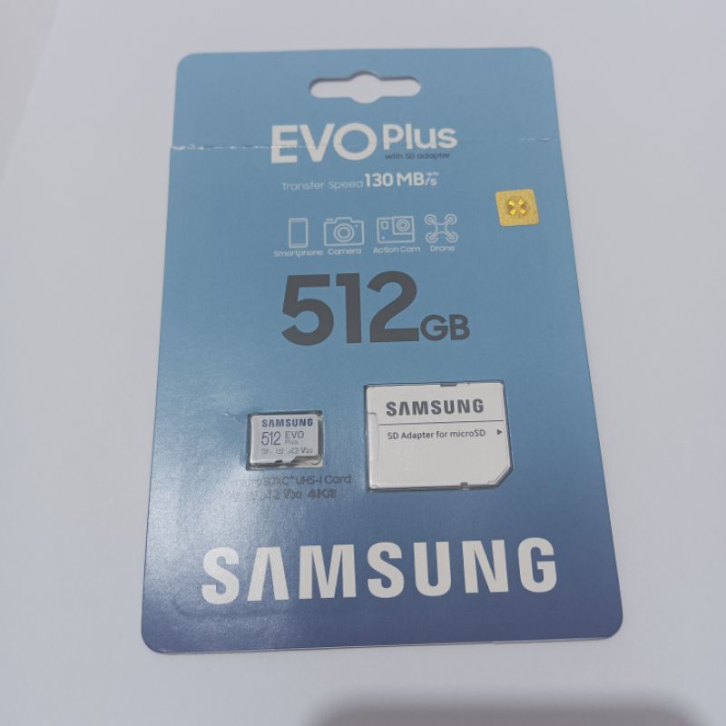 Original samsung evoplus 512gb micro SD Memory card | Shopee Philippines