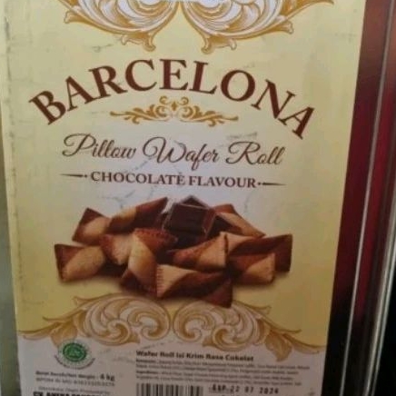 WAFER BARCELONA CHOCOLATE PILLOW 200 GRAM / ASTOR BARCELONA CHOCOLATE ...