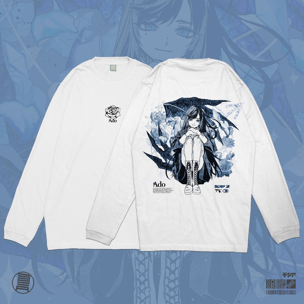 Longsleeve Kaos Ado Utaite JPop JRock Music Ost Anime Manga T-Shirt ...