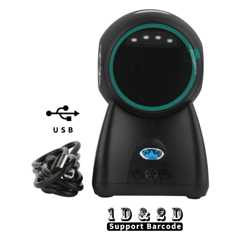 Usb Barcode Scanner 1d 2d Auto Scan Barcode And Qr Code Scanner Supermarket Grocery Store Cash