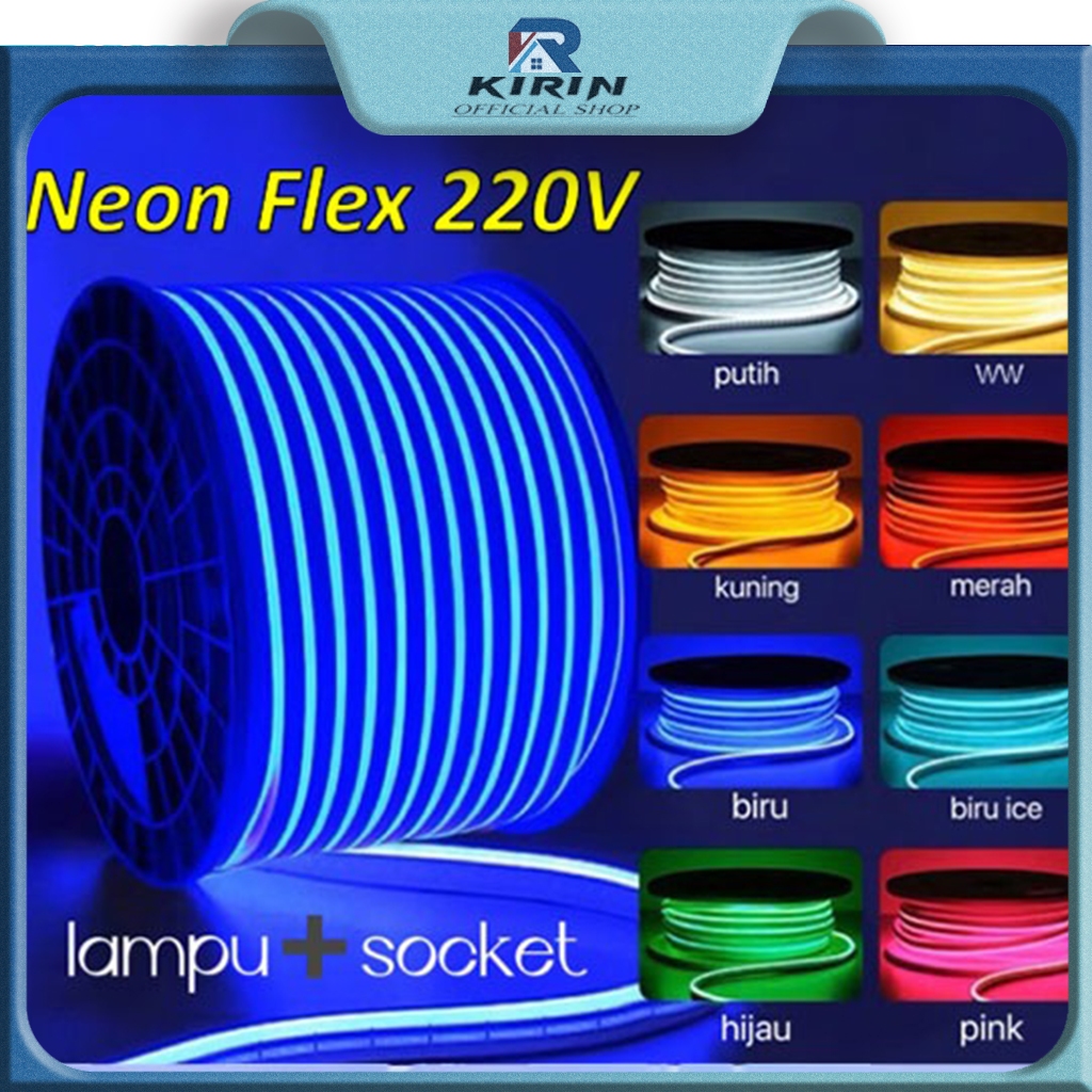 Neon FLEX LED STRIP Lights 1M 2M 3M 4M 5M Hose 220v Meter Sign STRIP ...
