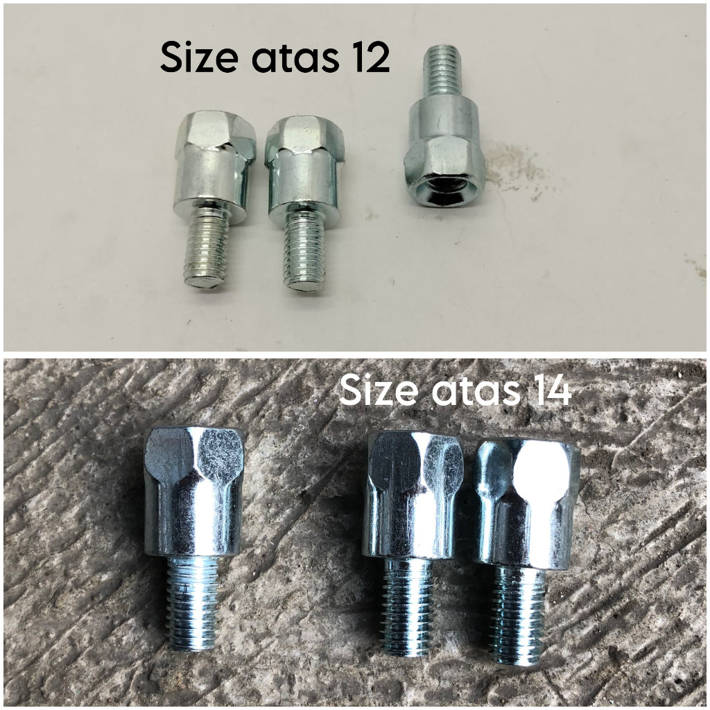 Silver Rear View Mirror Adapter Contains 3 Vespa Sprint Primavera LX ...