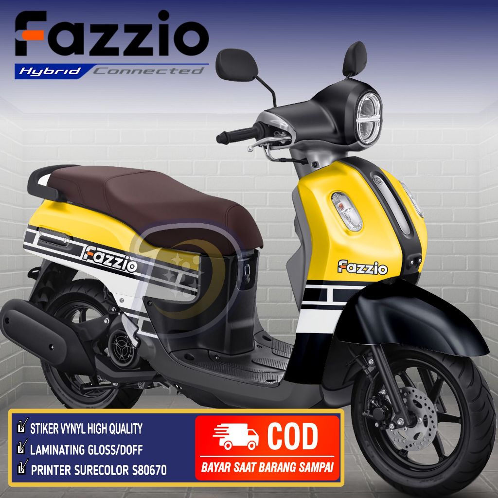 Fazzio Motorcycle Sticker Striping Fazzio Decal Yamaha Fazzio Cafe ...