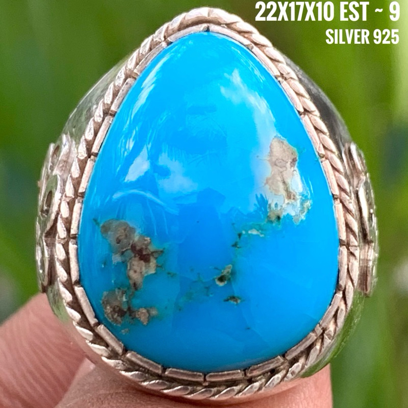 Natural Persian ROYAL BLUE Turquoise Agate | Shopee Philippines