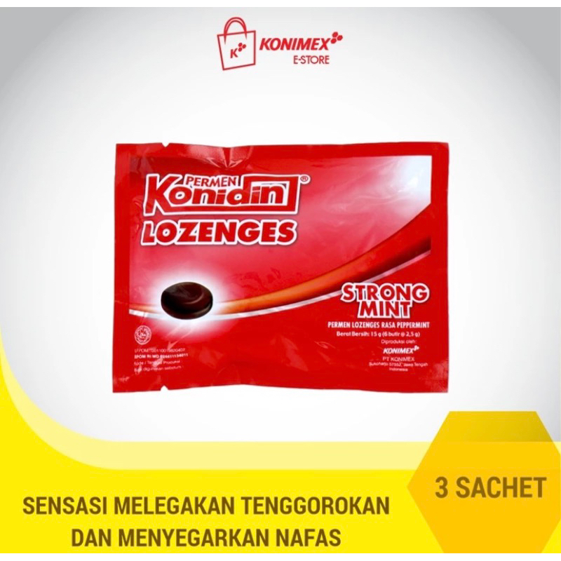 MERAH Red LOZENGES Conidin Candy Relieves Throat | Shopee Philippines