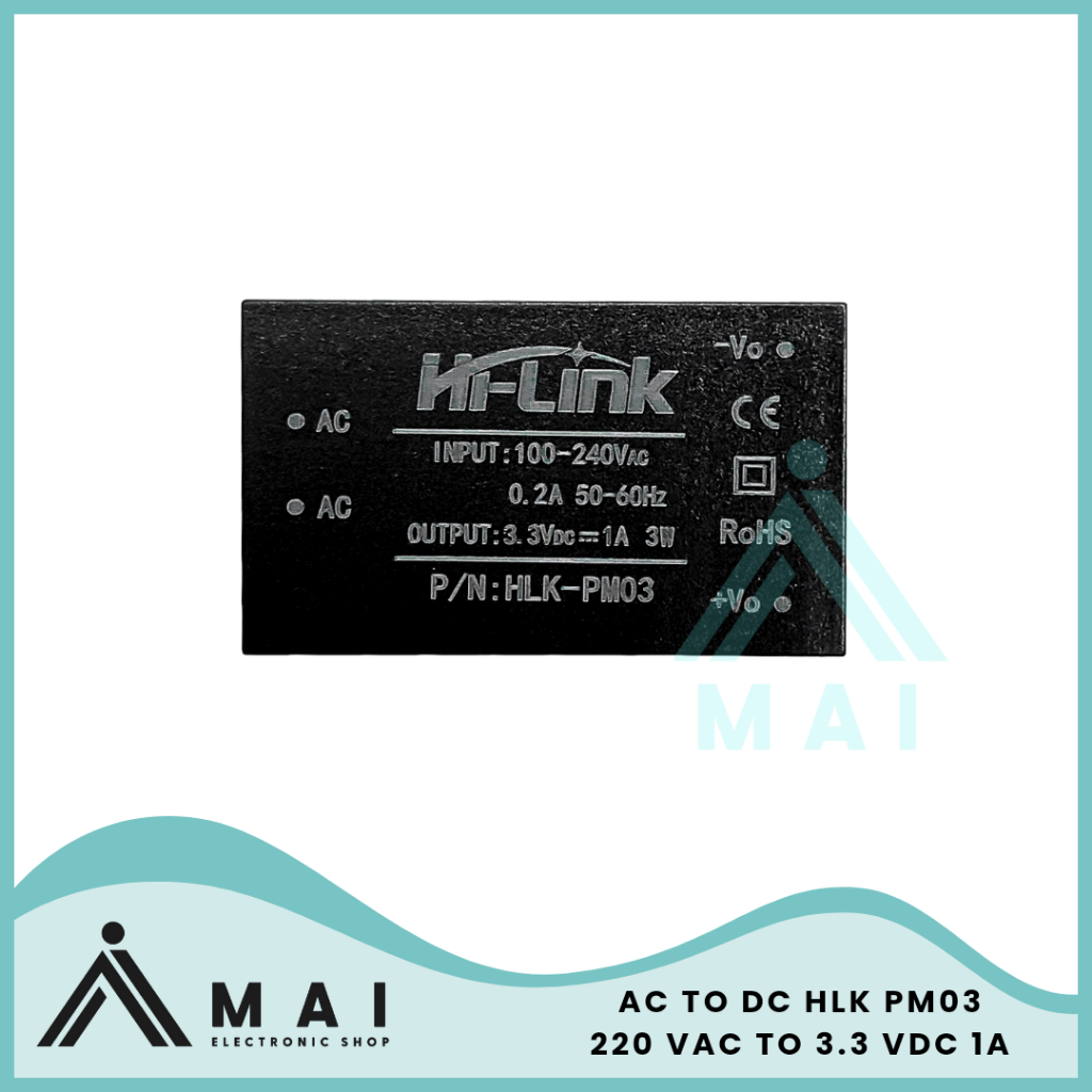 Hi Link HLK-PM03 3.3V 3W AC to DC Isolated Power Supply Module | Shopee ...