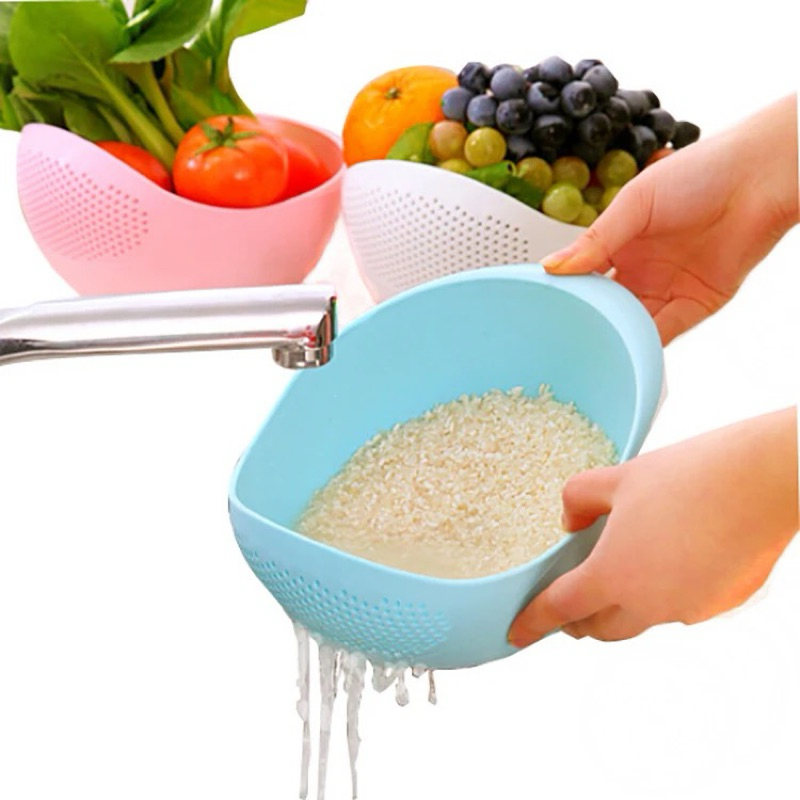 Rice Washing Container/Fruit Vegetable Rice Washing Basin Multipurpose ...