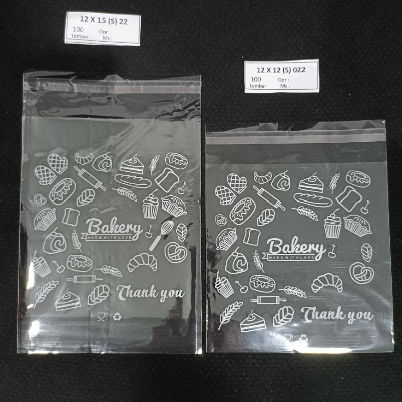 OPP Bakery Thank You Motif Bread 12x12 12x15 15x15 (100 pcs) | Shopee ...