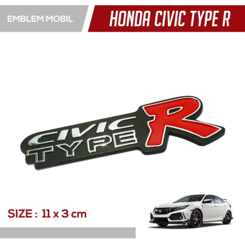 Honda civic typeR type-R Emblem | Shopee Philippines