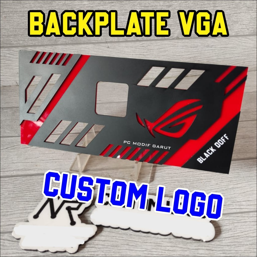 Backplate vga cover custom ROG edition logo | Shopee Philippines