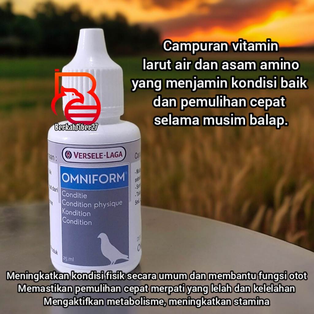 Omniform 25 ML VERSELE LAGA BIRD VITAMINS INCREASES STAMINA POWER ...