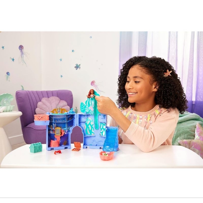 Disney The Little Mermaid Movie Toys Storytime Stackers Ariel's Grotto ...