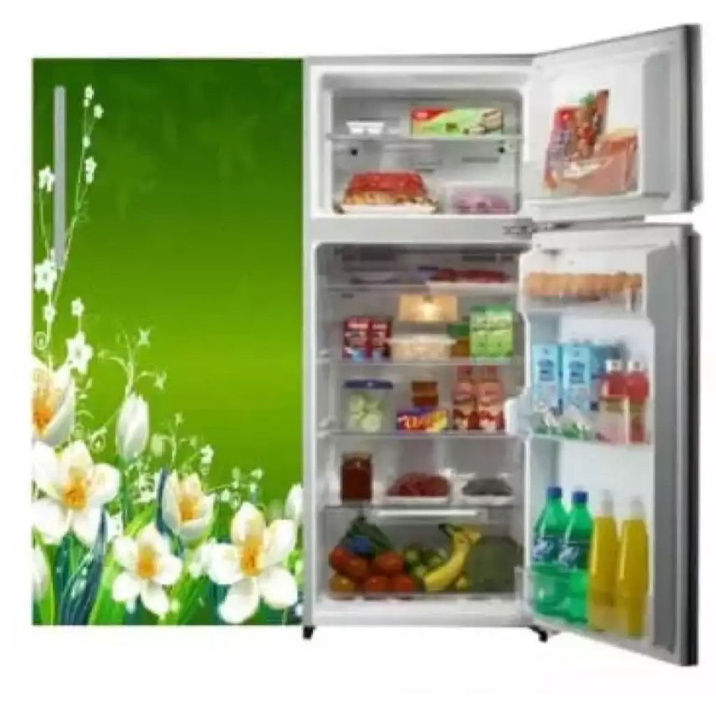 HIJAU 1-door Refrigerator Sticker With Green Flower Corner | Shopee ...