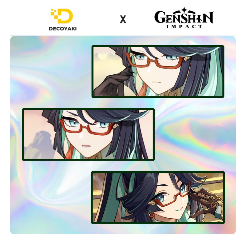 Xianyun Genshin Impact Hologram Slap Sticker, Xianyun Genshin Impact ...